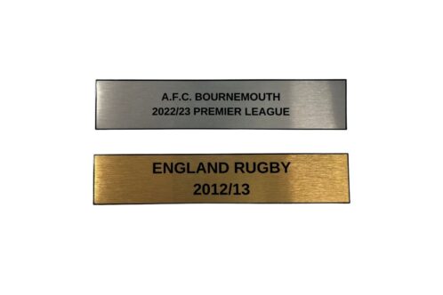 Custom Text Plaques - The Shirt Framing Service